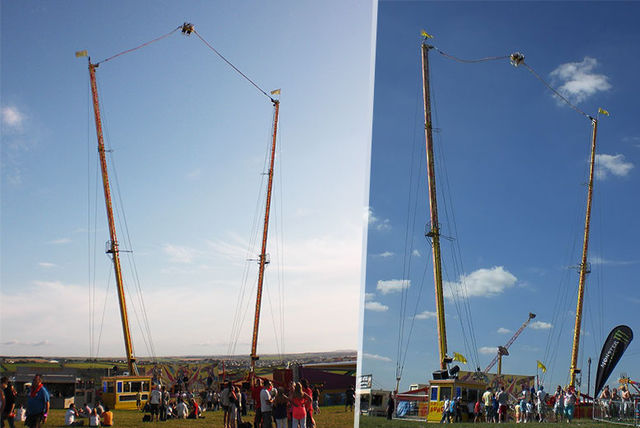 180ft Reverse Bungee Rocket - 4.8G Gravity Ride! | Swansea